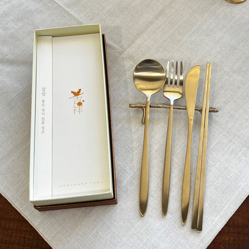 Korean Silverware Sets - Etsy