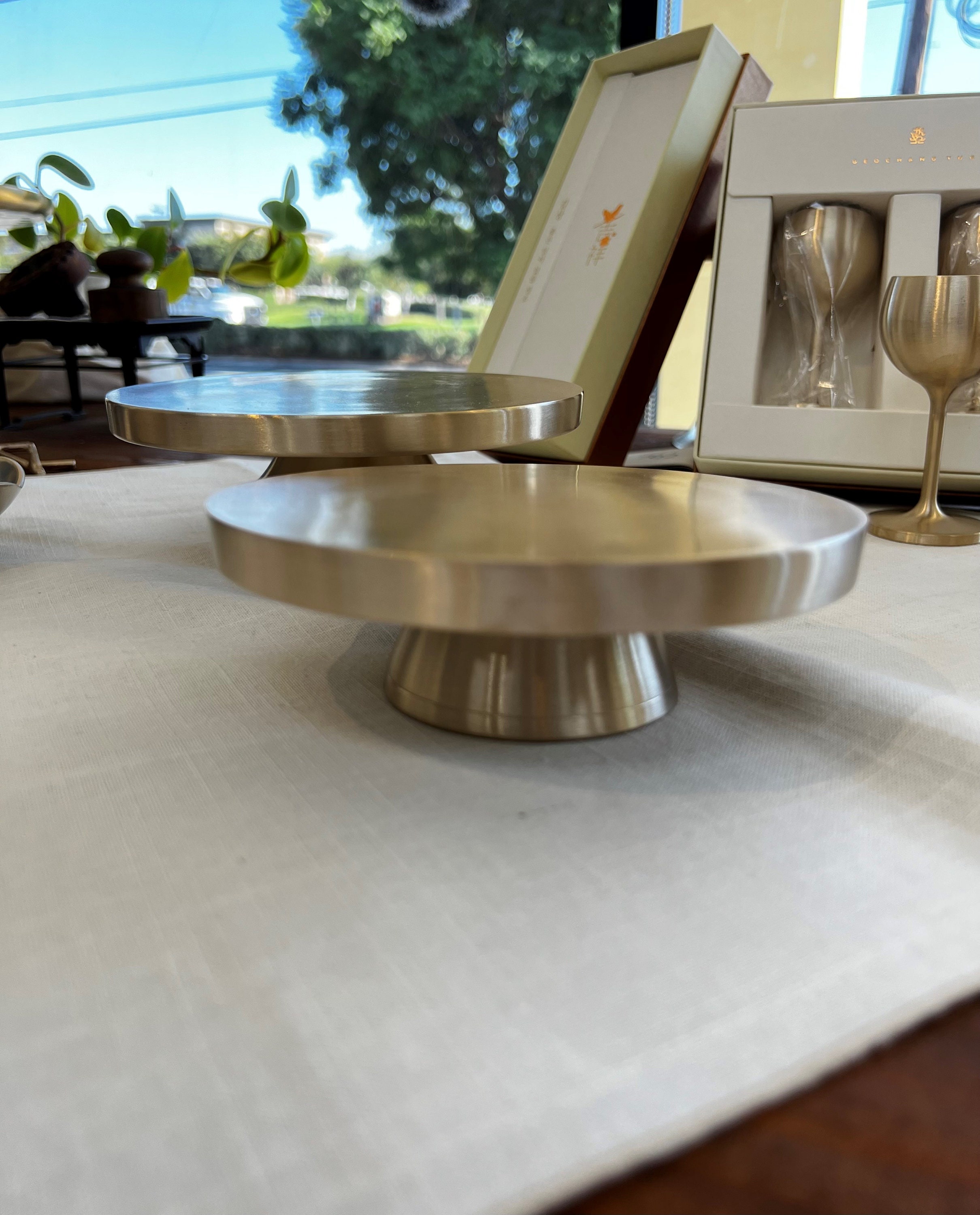 Korean Premium Bronzeware BANGJJA YUGI 한국 유기 놋그릇 Korean Small Table ...