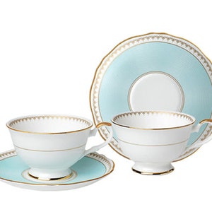 Hankook Chinaware royal Pale Blue Coffee/tea 2 Sets 4pc, With Tea Pot ...