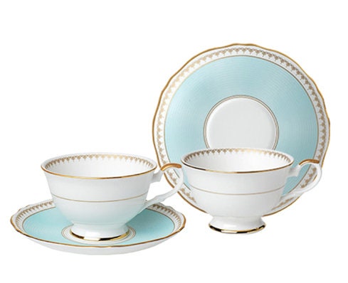 Hankook Chinaware [royal] Pale Blue Coffee/tea 2 Sets (4pc), With Tea ...