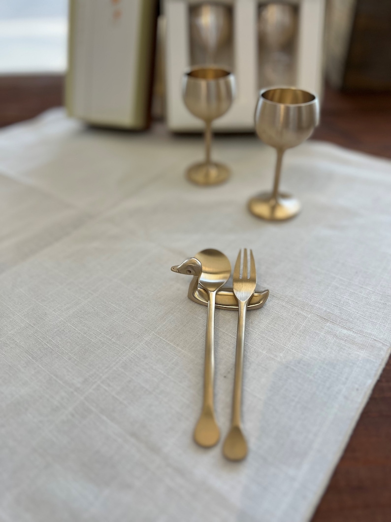 Korean Premium Bronzeware BANGJJA YUGI 한국 유기 놋그릇 - Spoon Rest - Fork ...