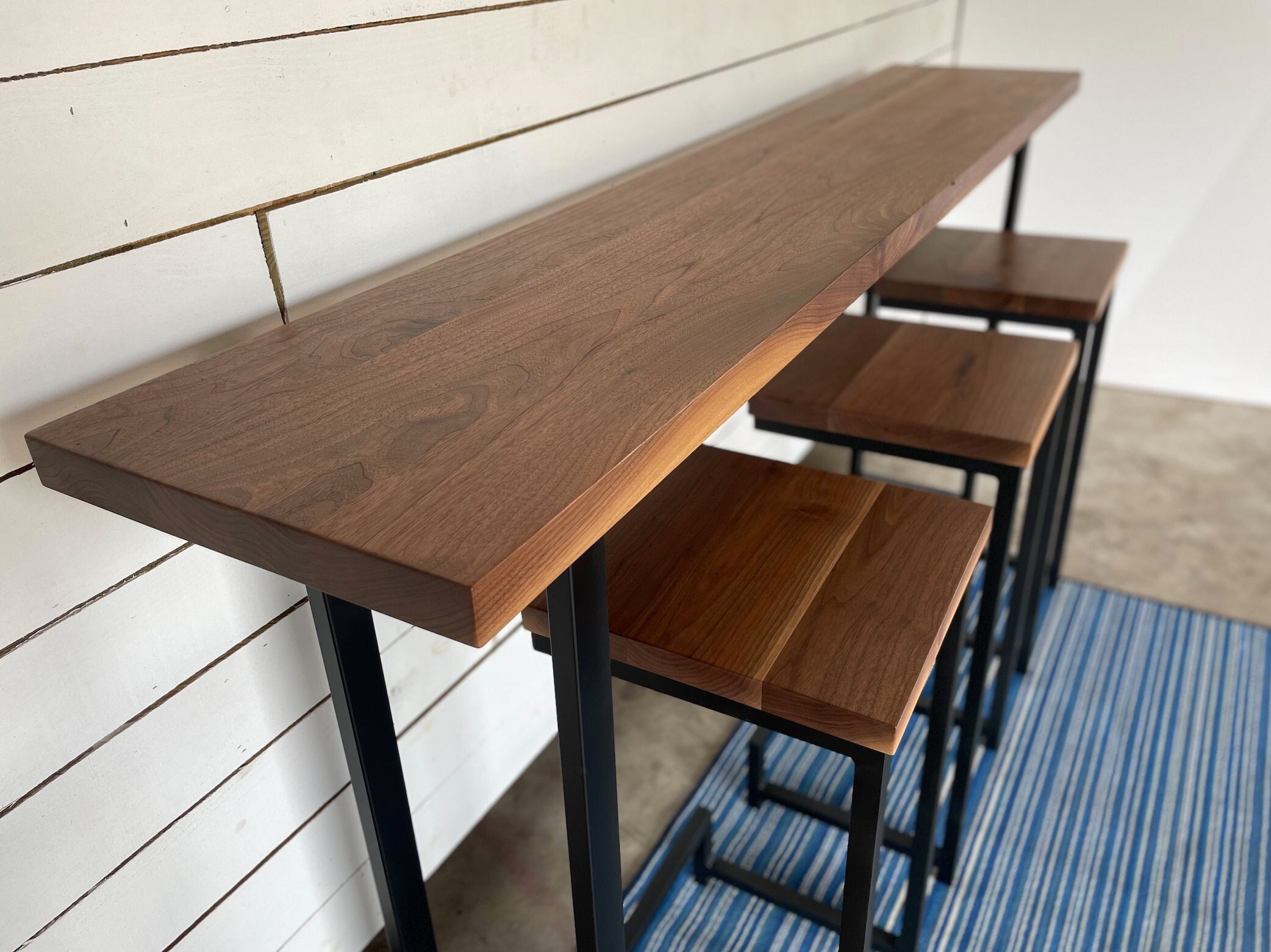 Customizable Solid Walnut Bar Table Bar Top Modern Bar W/o - Etsy