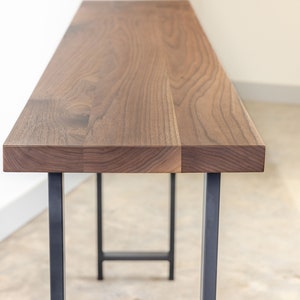 Customizable Solid Walnut Bar Table Bar Top Modern Bar W/o - Etsy