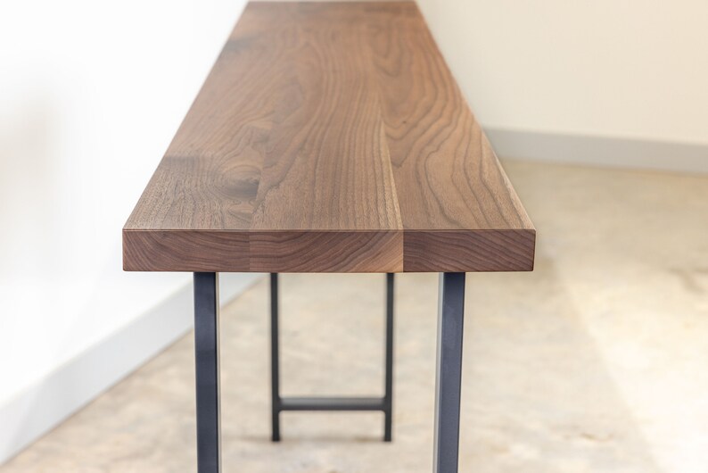 Customizable Solid Walnut Bar Table Bar Top Modern Bar W/o - Etsy