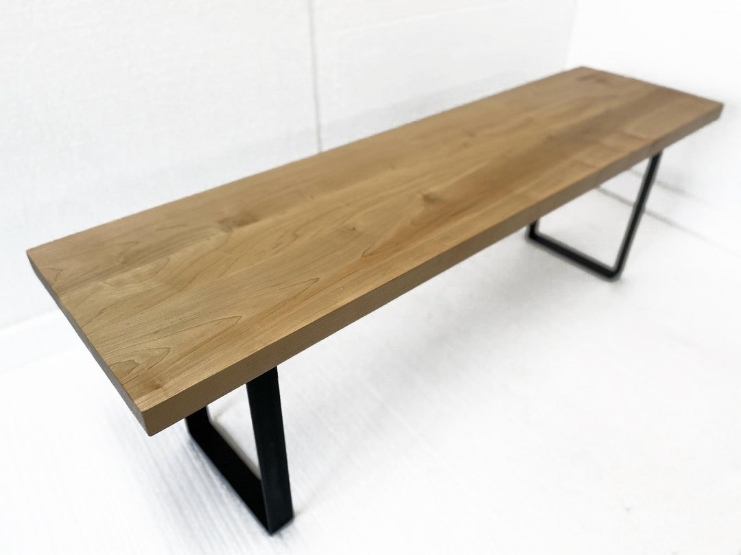 Handmade Solid Maple Bench - Etsy