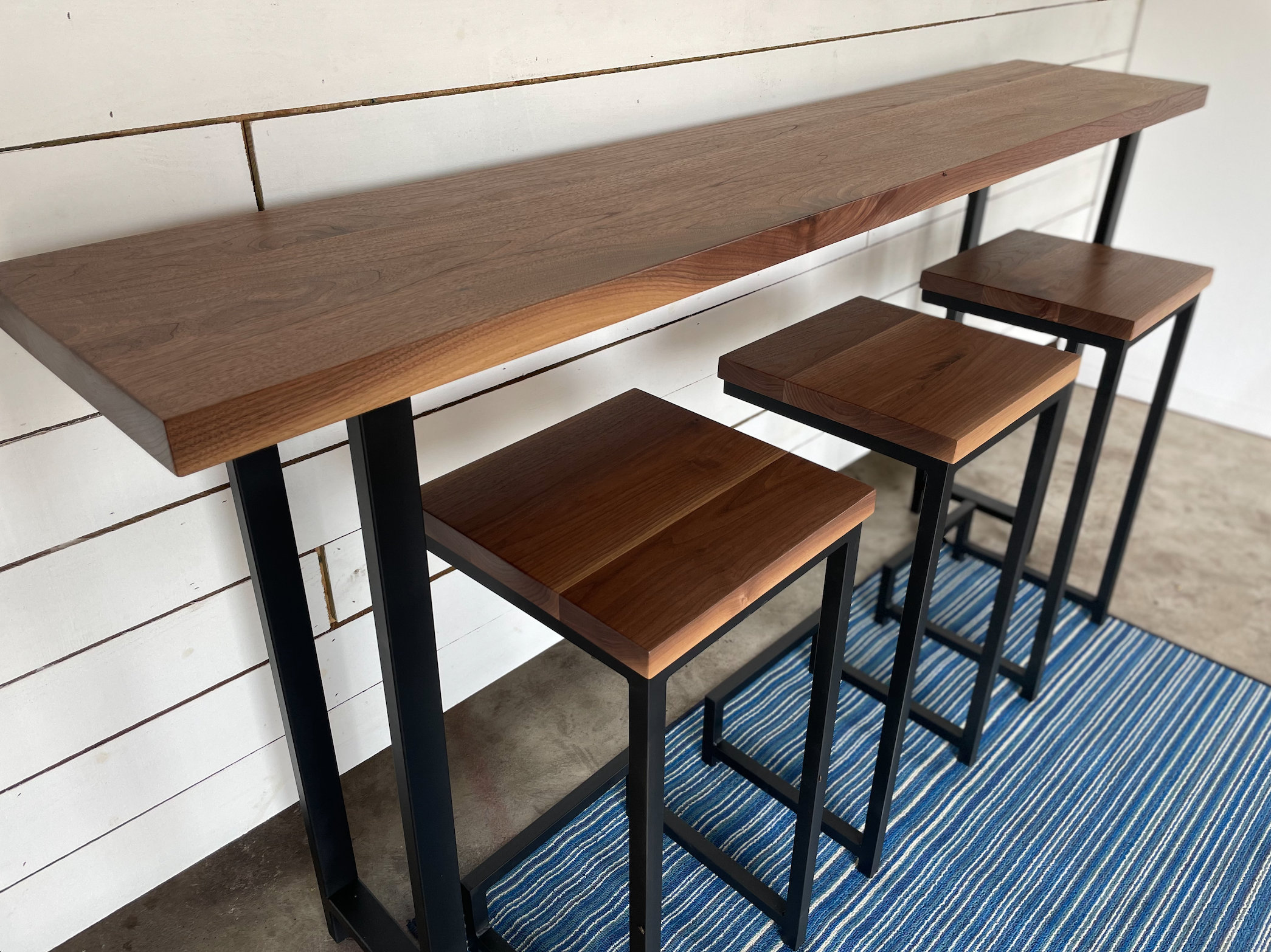 Customizable Solid Walnut Bar Table Bar Top Modern Bar W/o - Etsy