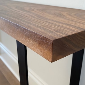 Solid Black Walnut Narrow Console Table - Etsy
