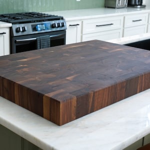 Walnut Chopping Block, Walnut End Grain Block, Cutting Board Chopping ...