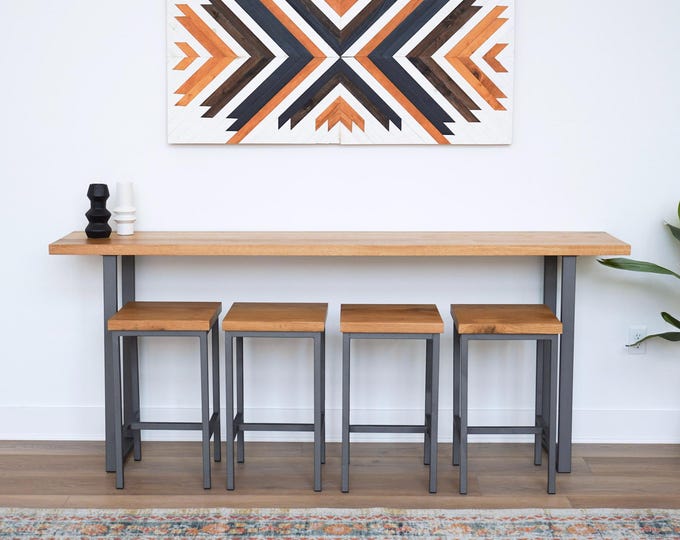 Real Wood Psrsons Console/bar Table - Etsy