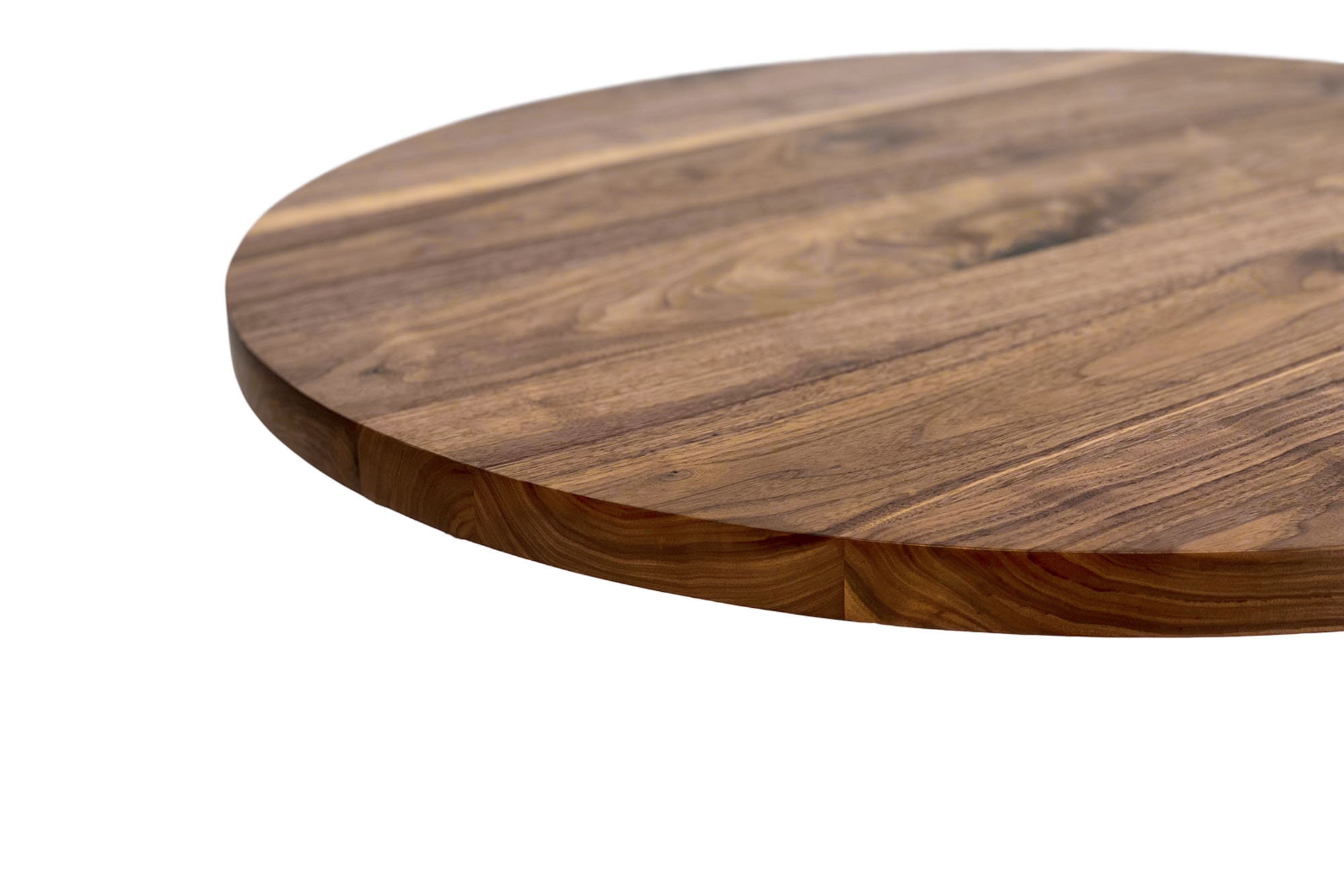 Round Walnut Table Top - Restaurant Table Tops Wooden Desk Top Natural ...