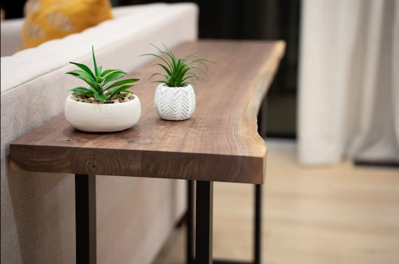 Live Edge Wood Bar Table Handmade Walnut Sofa Table Bar Top Pub Table Live Edge Bar Bar Height Table Live Edge Pub Height Table Etsy