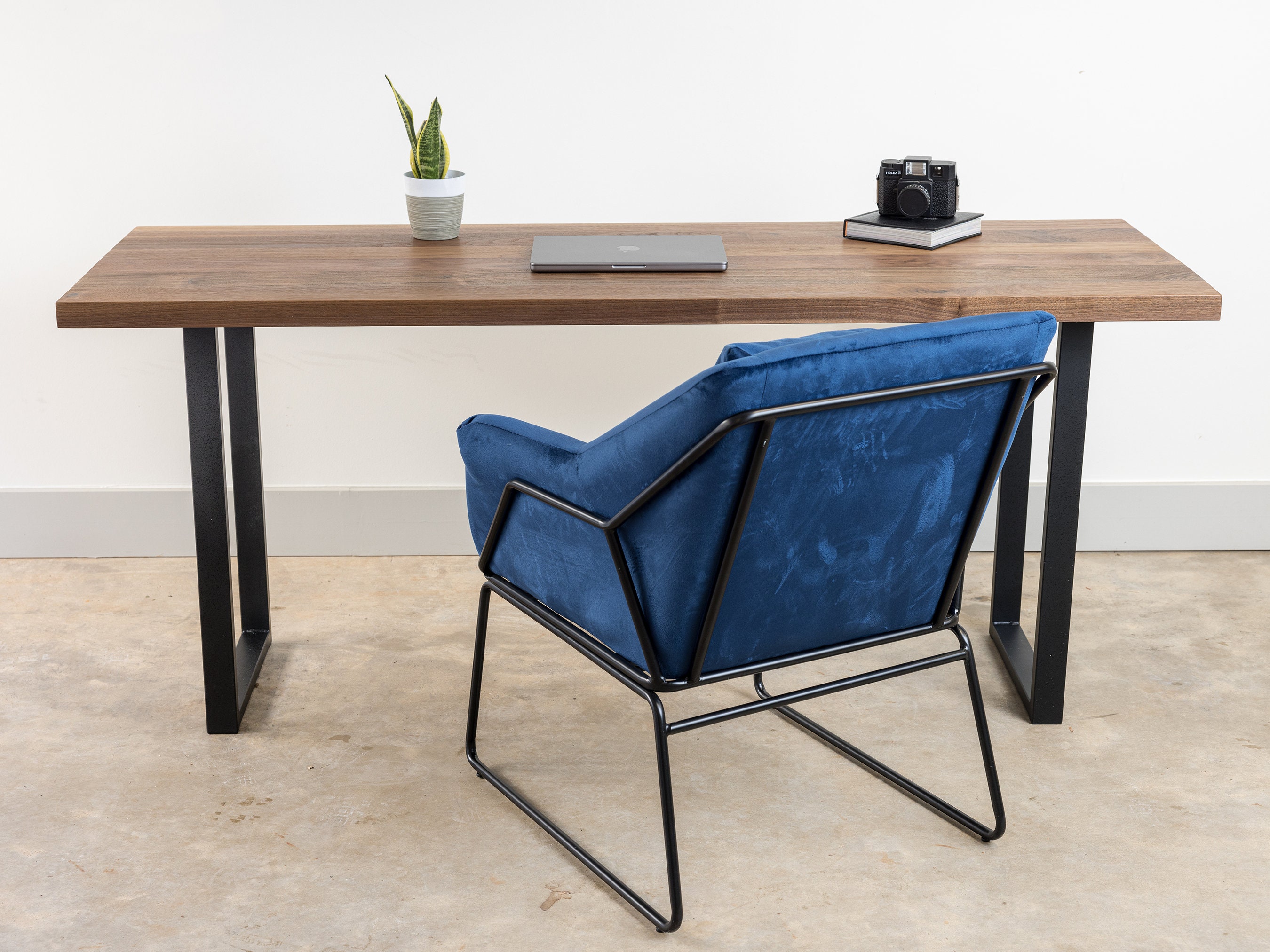 Customizable Solid Walnut Desk Office Desk Modern Desk Solid Wood Desk Etsy