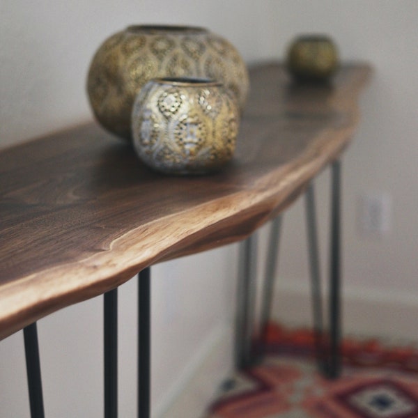 Walnut Entry Table - Etsy