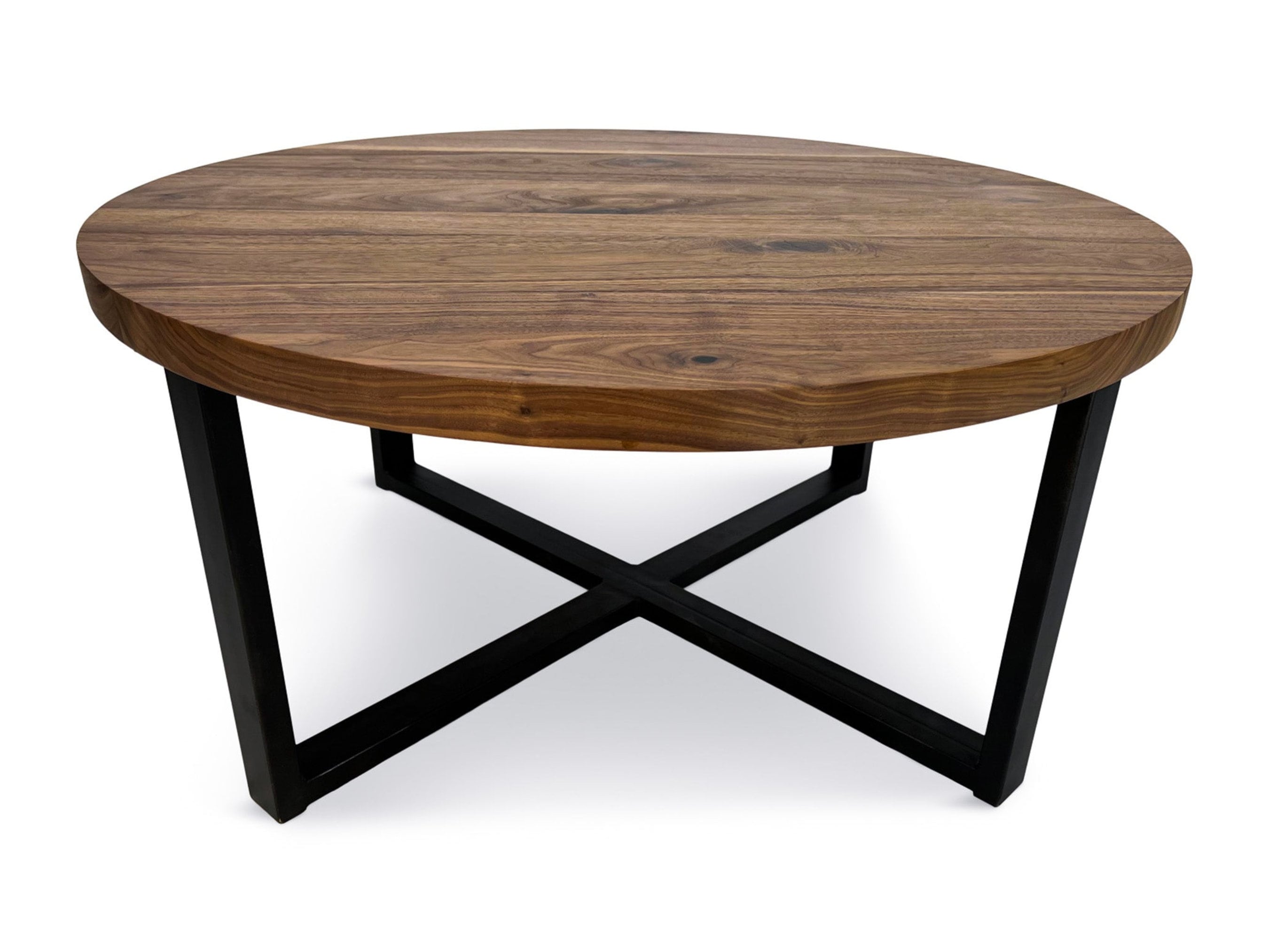 Round Coffee Table for Living Room Round Walnut Coffee Table - Etsy