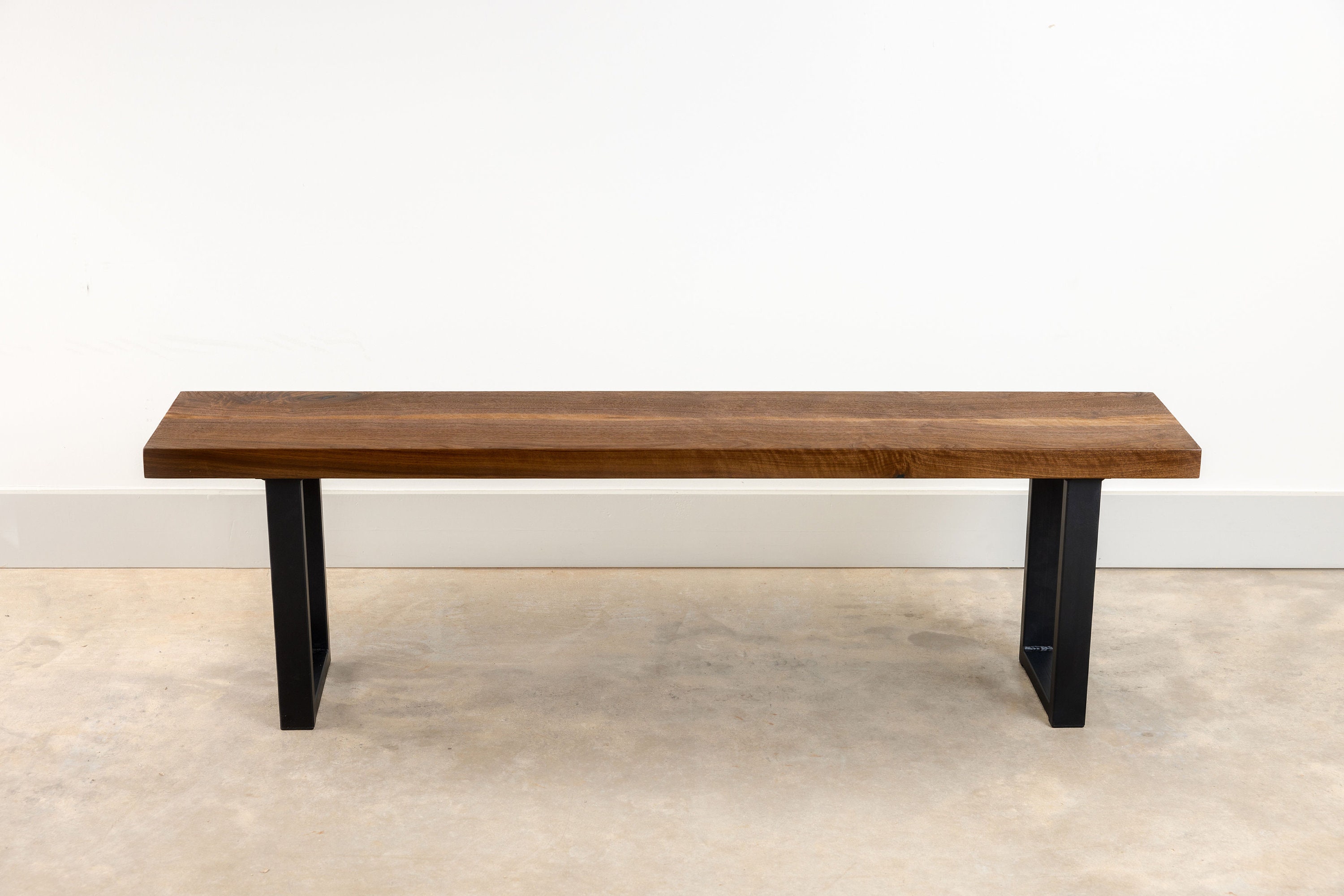 Handmade Solid Black Walnut Bench - Etsy