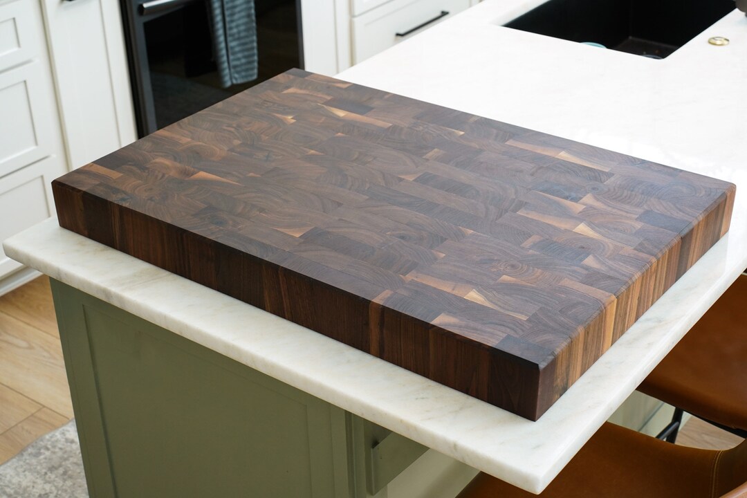 Walnut Chopping Block, Walnut End Grain Block, Cutting Board Chopping ...