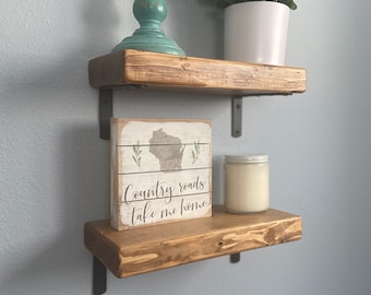 Custom Wood Shelves - Etsy