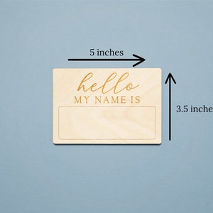Hello My Name is Birth Announcement Sign | Baby Name Sign | Newborn ...