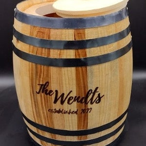 Wood Barrel Card Boxes for Wedding Receptions and Parties - 3 Sizes ...