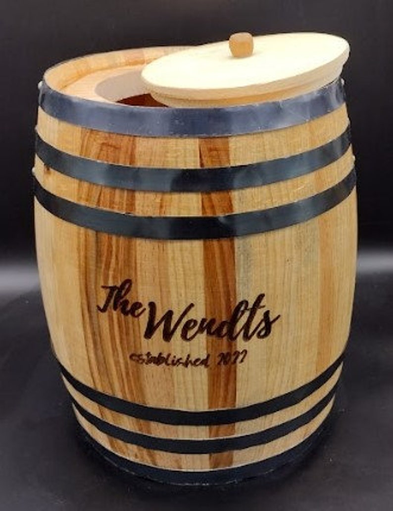 Wood Barrel Card Boxes for Wedding Receptions and Parties 3 - Etsy