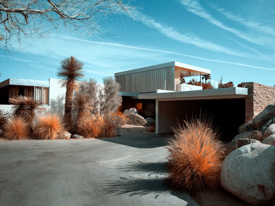 The Kaufmann House ~ Mid-century Modern Masterpiece Pic, Stunning Palm ...