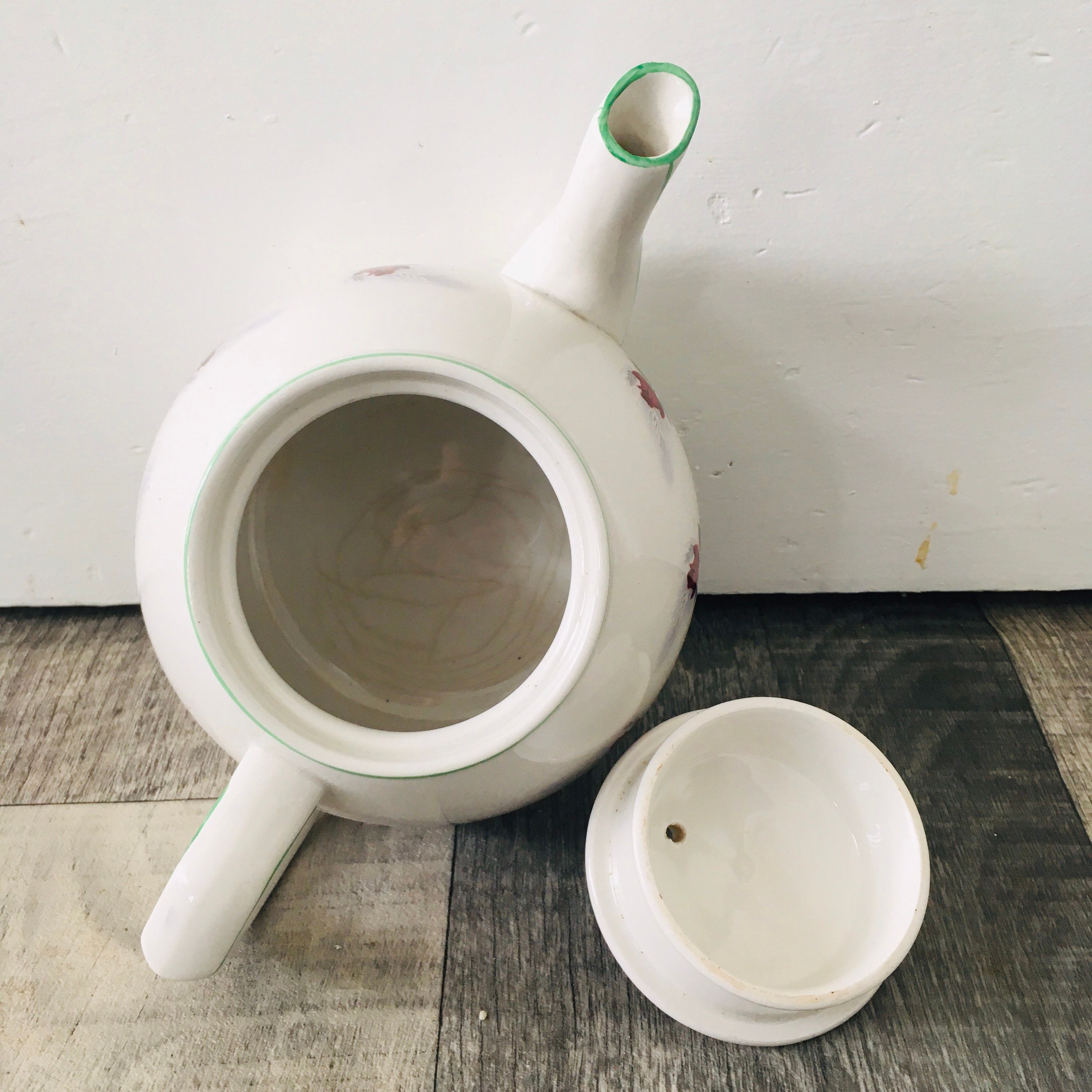 Vintage Staffordshire Ellgreave Rose Teapot - Etsy