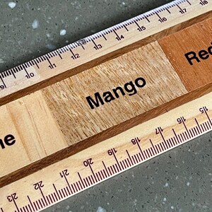Wood Sample 30cm Ruler - Etsy