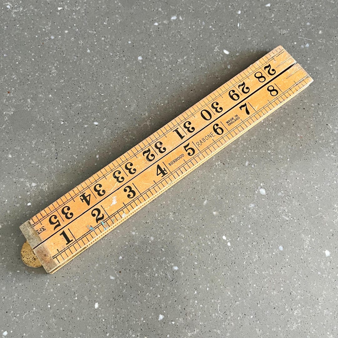 Vintage Rabone Boxwood Folding Wooden Ruler. 36” - Etsy