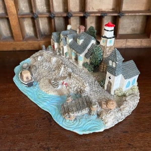 Miniature Resin Model Fishing Village Sculpture - Etsy