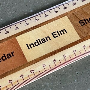 Wood Sample 30cm Ruler - Etsy