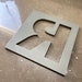 Large 3D Printed Letter Stencil. Initial R in Gunmetal Grey - Etsy
