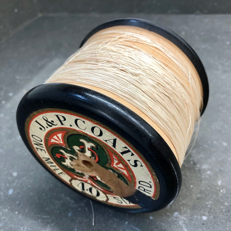 Giant J & P Coats Wooden Bobbin and Box. 1 Mile 1760 Yards | Etsy