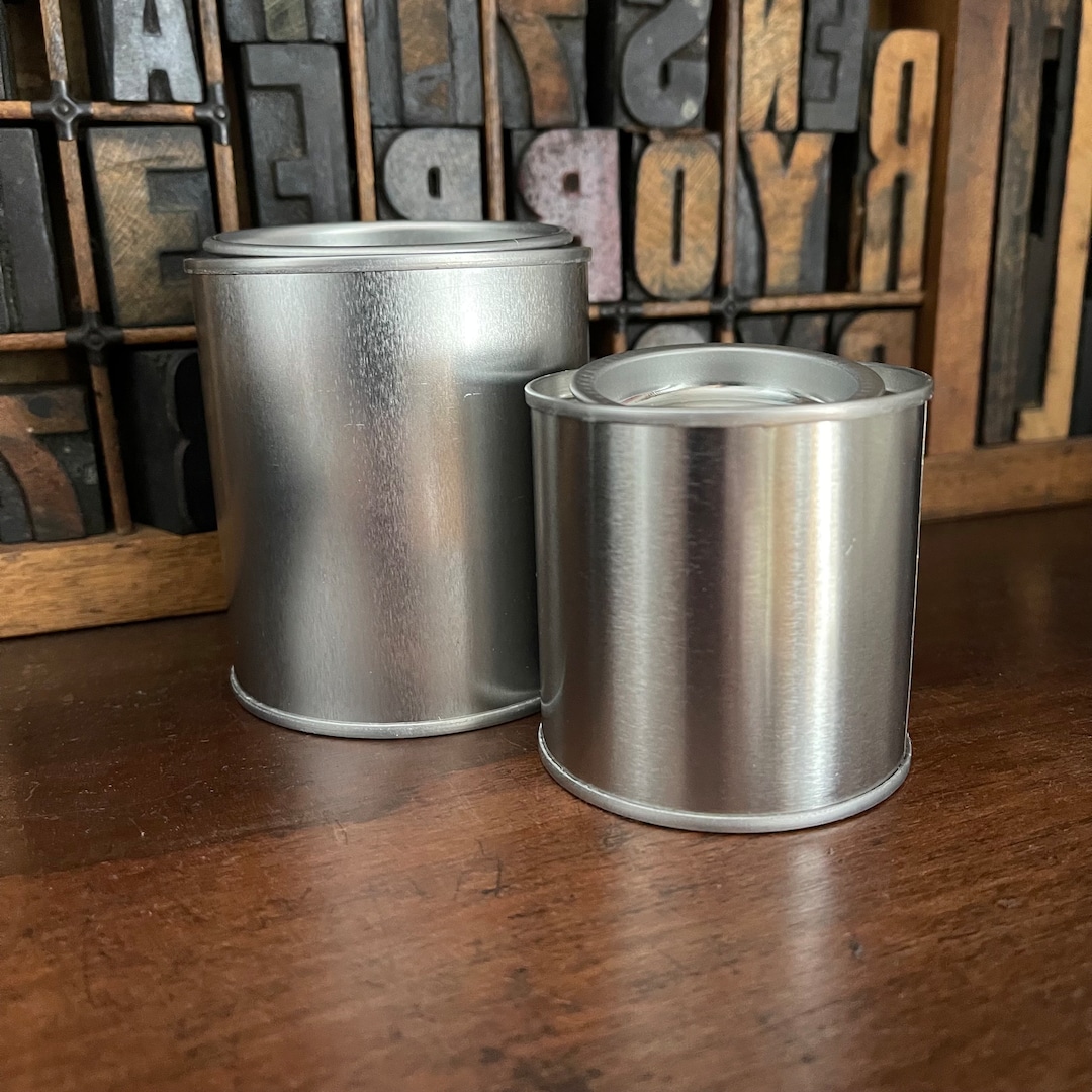 Tinplate Empty Paint Cans With Lever Lid. Two Sizes in Stock - Etsy UK