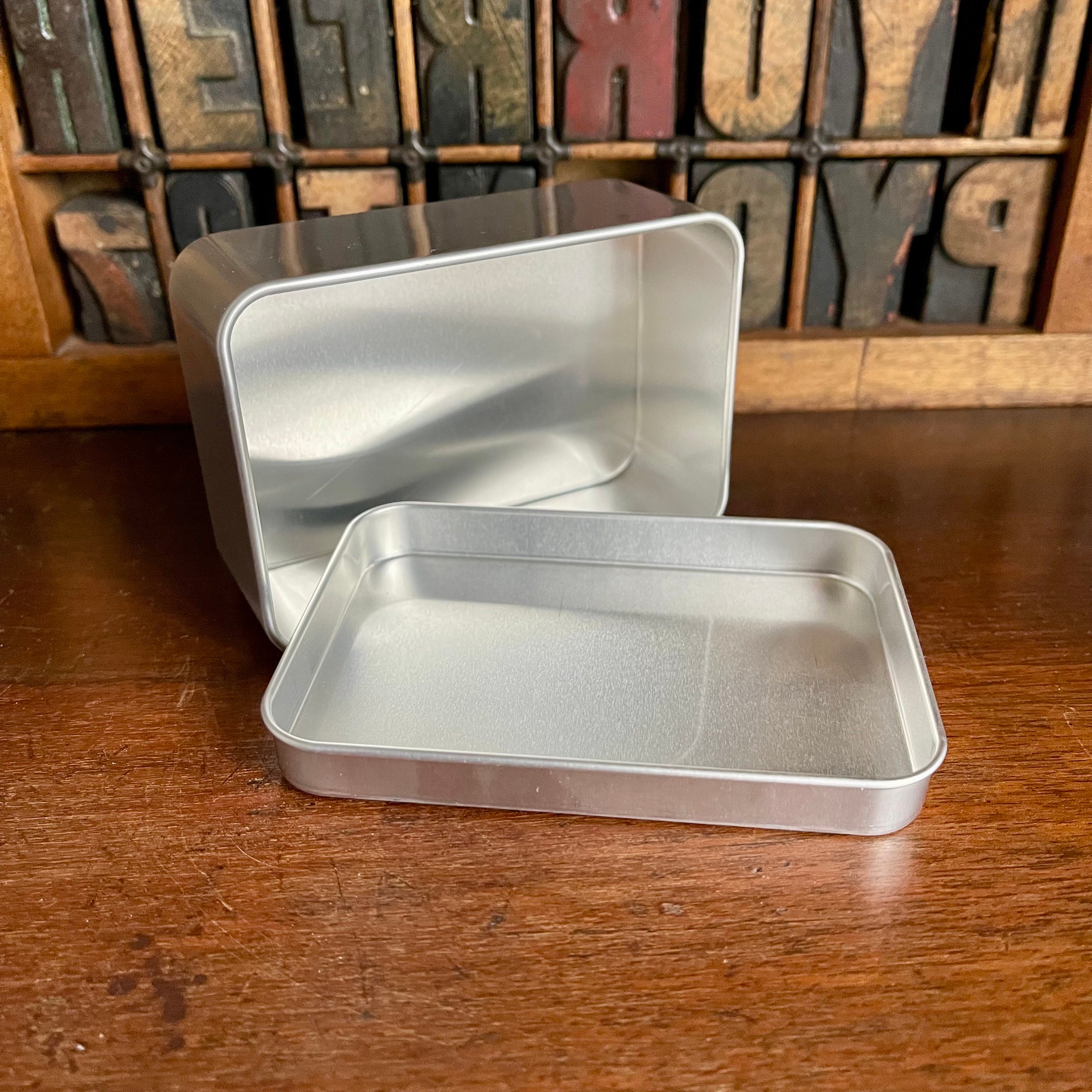 Rectangular Food Safe Tin With Slip Lid. Choose Your Size - Etsy