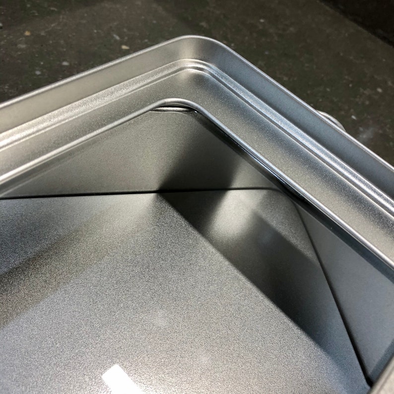 Extra Large Rectangular Food Safe Tin With Stepped Window Lid. | Etsy UK