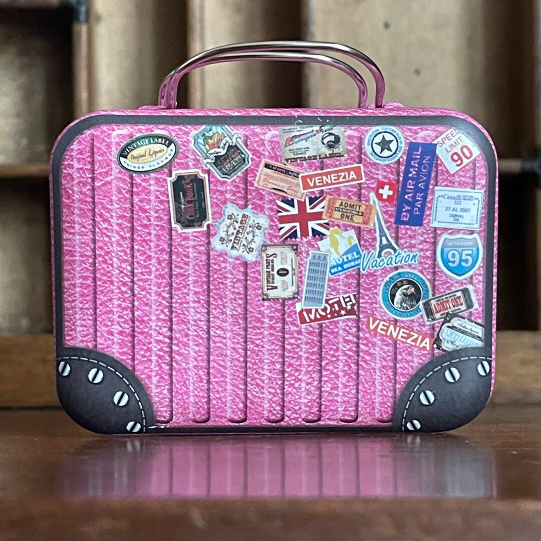 Cute Miniature Suitcase Shaped Gift Tin - Etsy