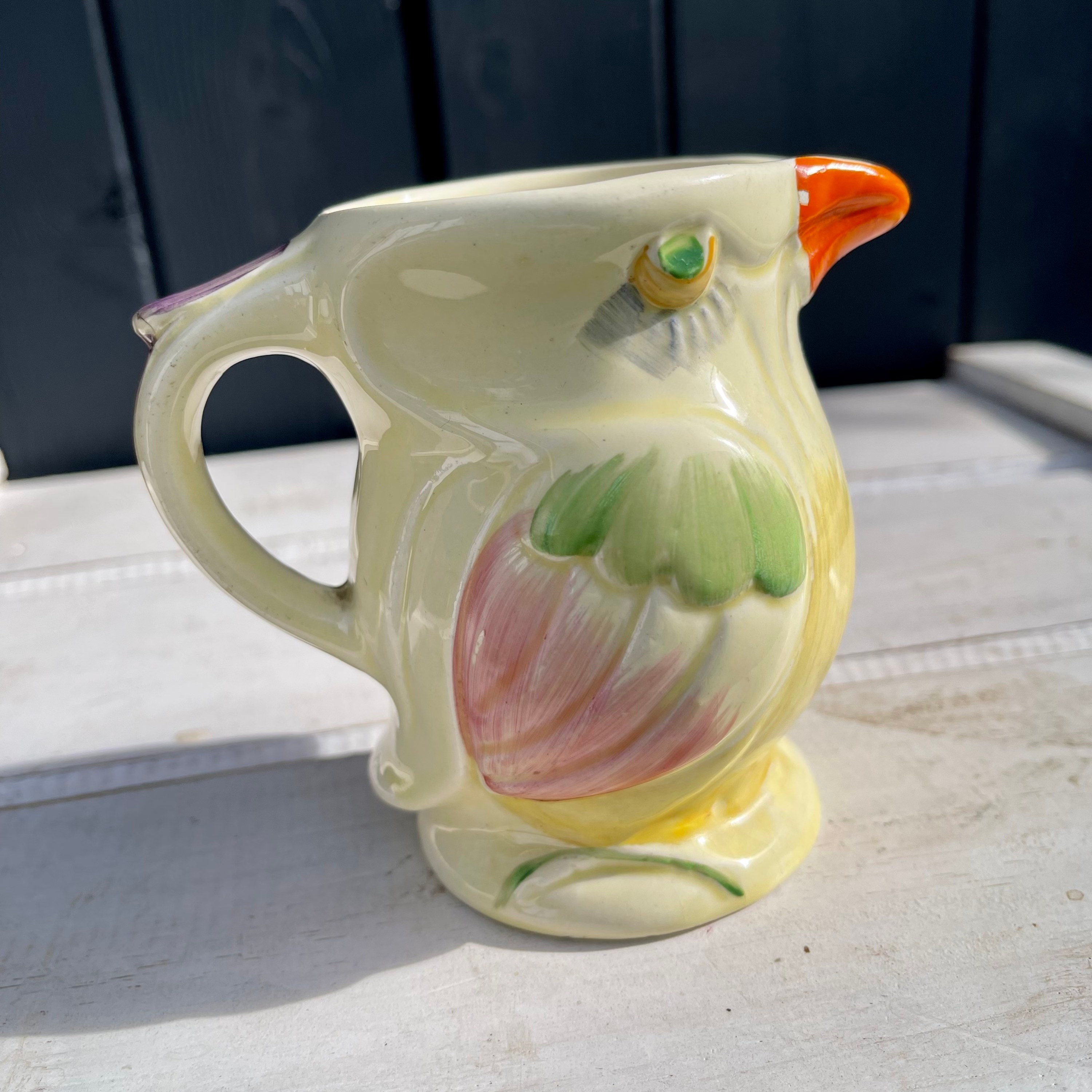 Vintage Keele Street Pottery Co small novelty bird jug | Etsy