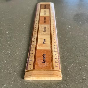 Wood Sample 30cm Ruler - Etsy