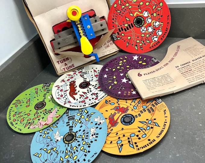 1960s Chad Valley Turn A Tune Disk Player, Musical Toy - Etsy