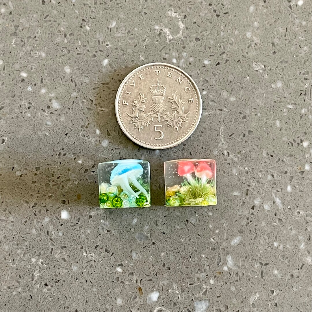 Handmade Miniature Resin World. Choose From Jellyfish or Mushrooms ...