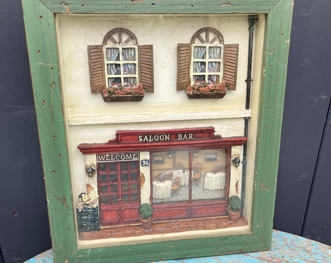 Vintage Saloon Bar Shadow Box, Diorama, 3D Picture Art - Etsy