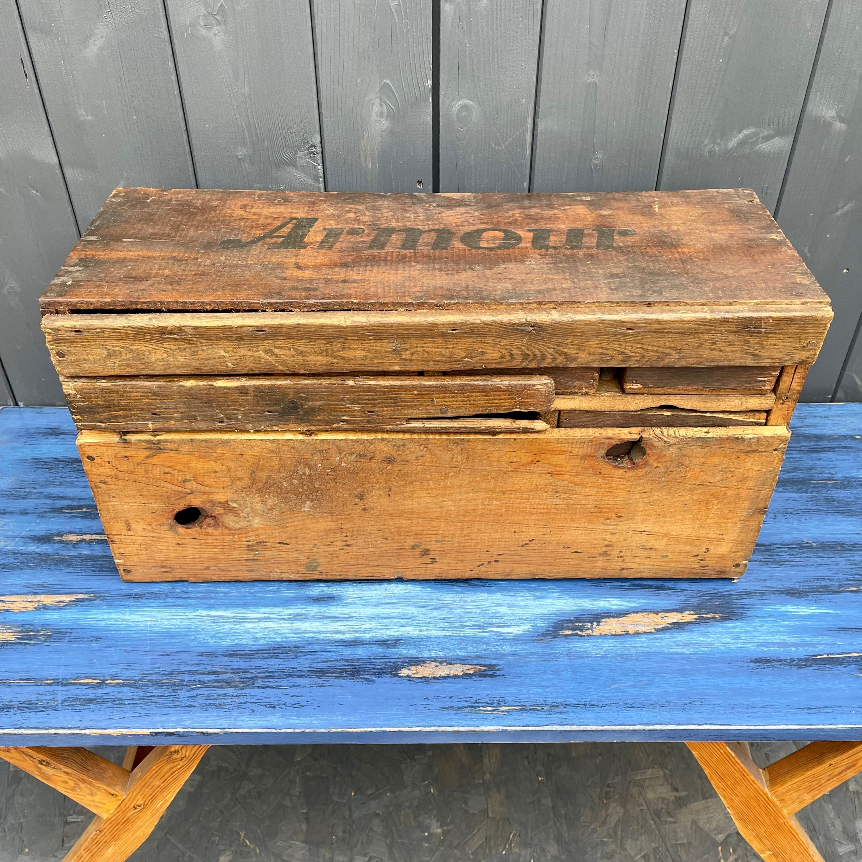 Small Rustic 5 Drawer Chest Made From Wooden Crates - Etsy
