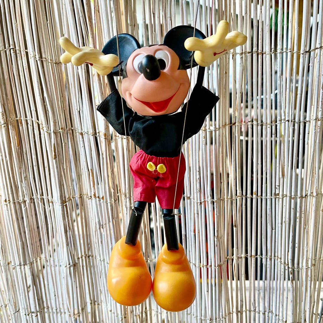 Vintage Mickey Mouse Marionette Puppet - Etsy