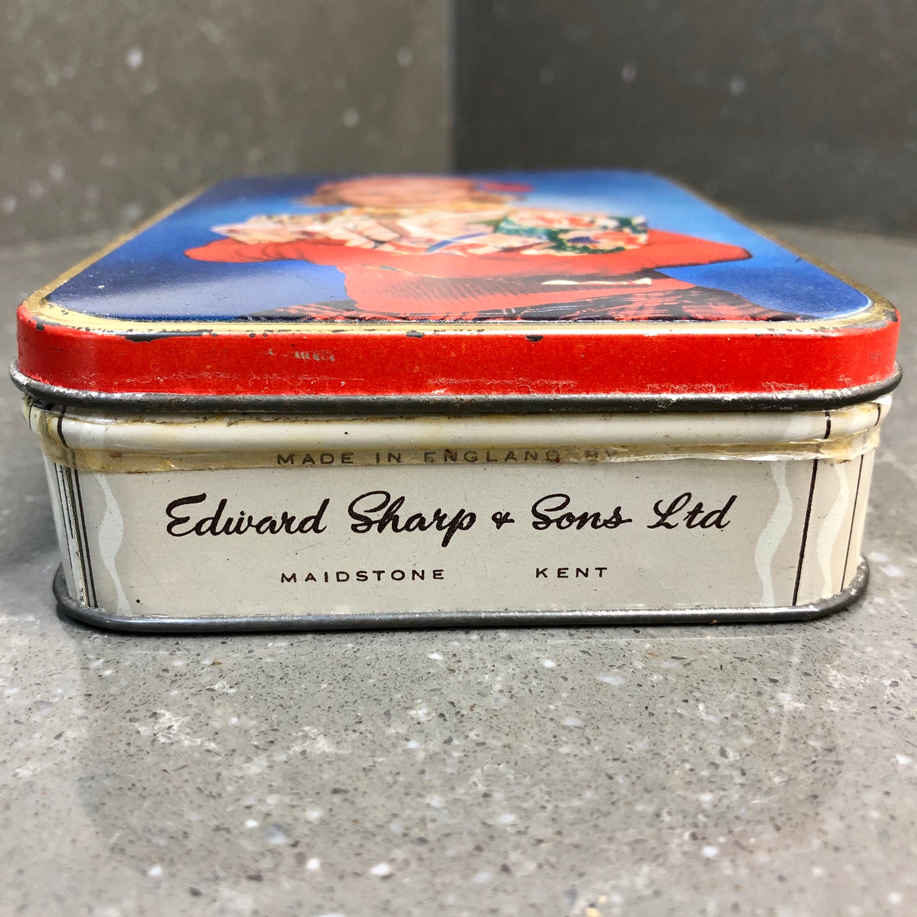 Vintage 1960s EDWARD SHARP Tin. Christmas Elf With Gifts - Etsy UK