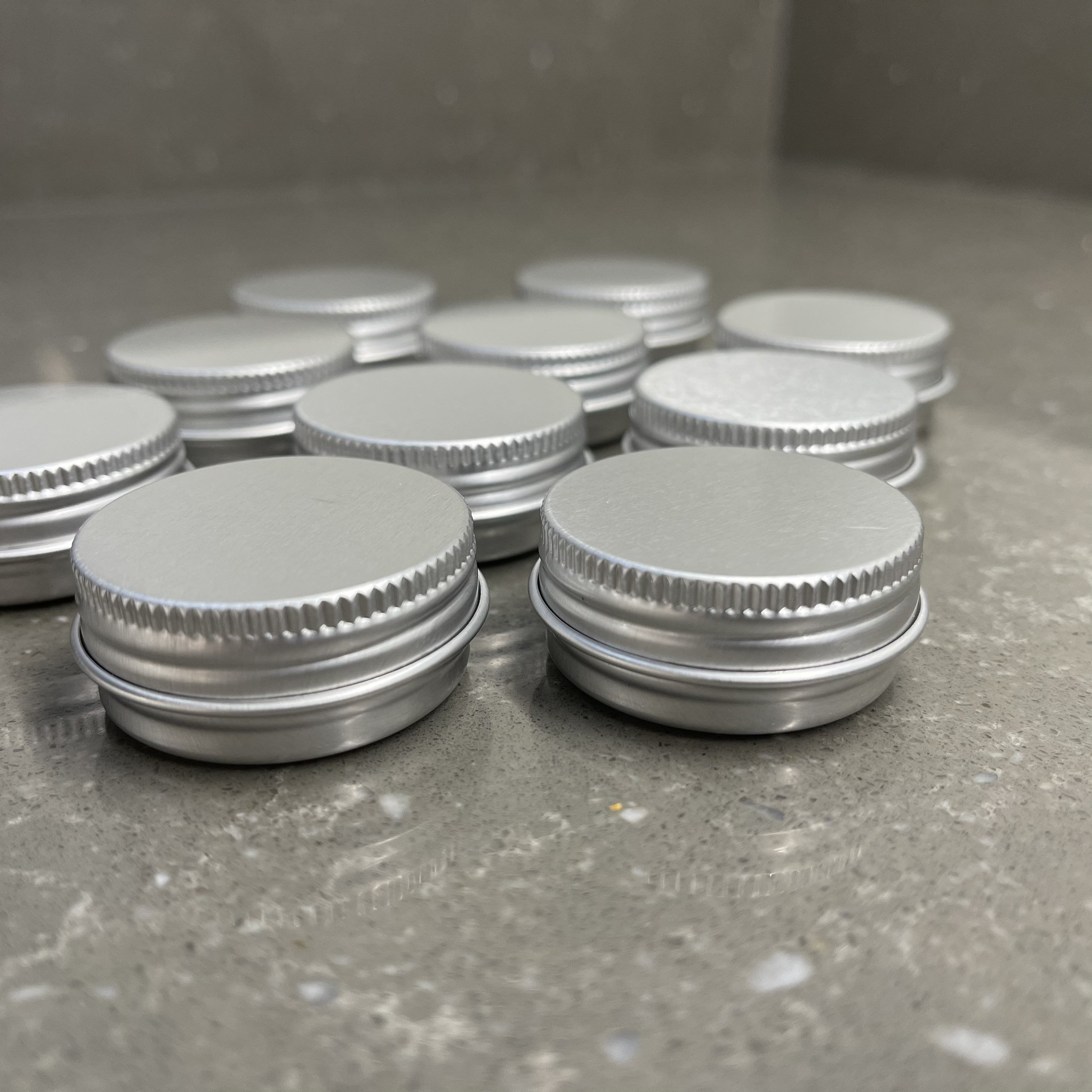 10 Small Round Aluminium Tins With Screw Lid. 5g/ml or 15g/ml - Etsy UK