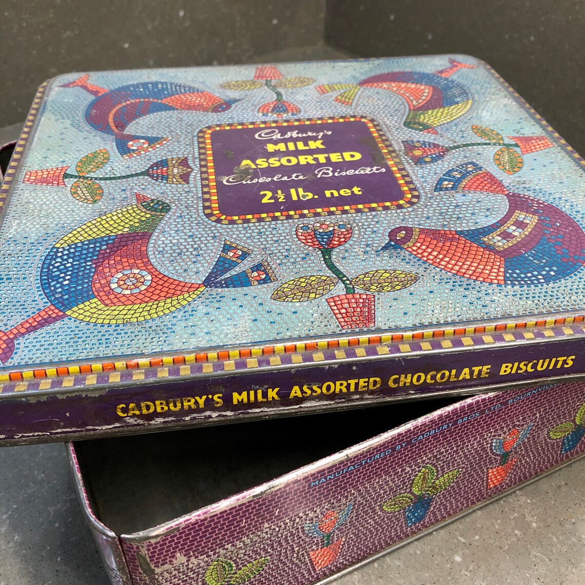 Vintage Cadburys Milk Assorted Chocolate Biscuit Tin. - Etsy UK