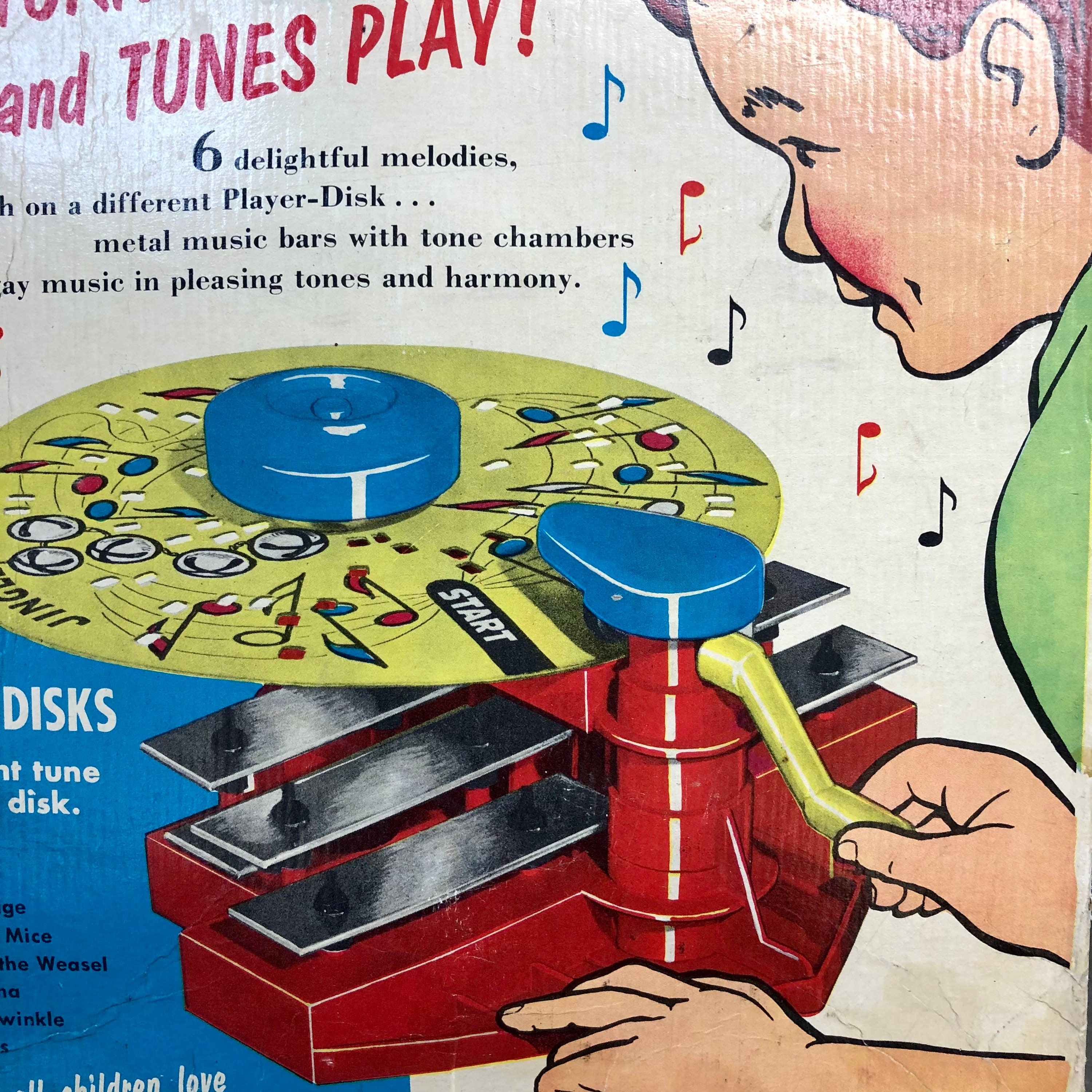 1960s Chad Valley Turn A Tune Disk Player Musical Toy - Etsy