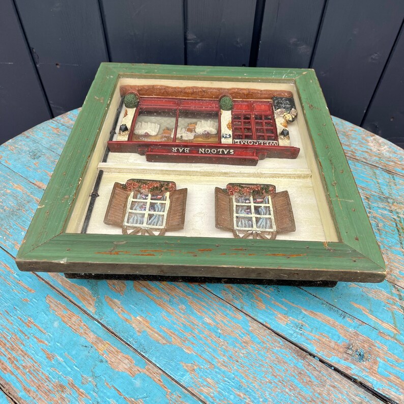 Vintage Saloon Bar Shadow Box Diorama 3D Picture Art - Etsy