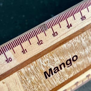 Wood Sample 30cm Ruler - Etsy