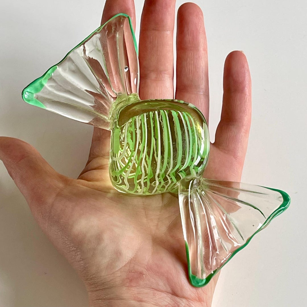 Extra Large Vintage Murano Glass Sweet Paperweight. 5” - Etsy